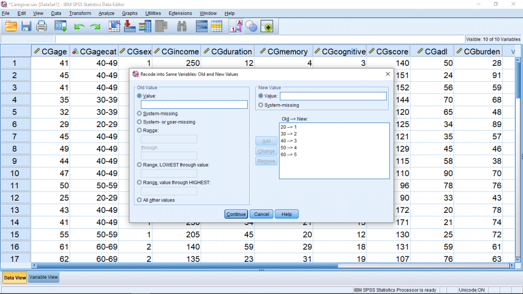 34 Spss Lesson 2 Combining Variables And Recoding Introduction To Applied Statistics For