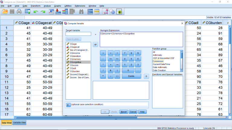 34 Spss Lesson 2 Combining Variables And Recoding Introduction To Applied Statistics For